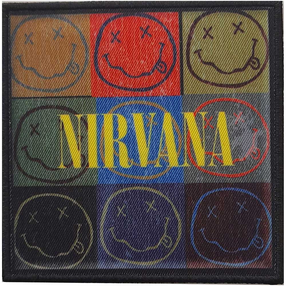 Officially Licensed Nirvana Smileys Sew On Patch Music Band Rock Patc Handan Patches
